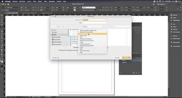 How to: Een InDesign hyperlink toevoegen